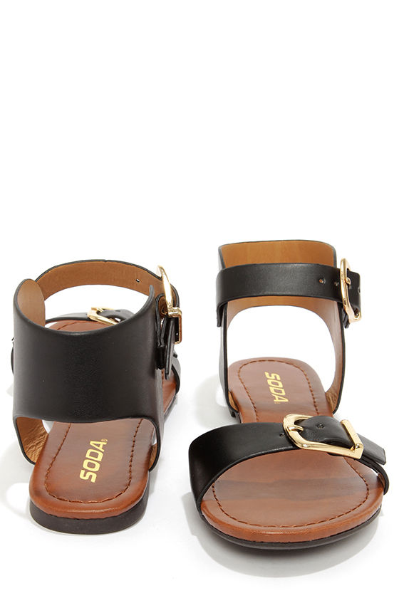 Cute Black Sandals - Ankle Cuff Sandals - $21.00 - Lulus