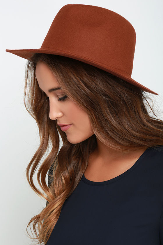 Rhythm The Pocket Hat - Rust Red Hat - Fedora Hat - $30.00 - Lulus