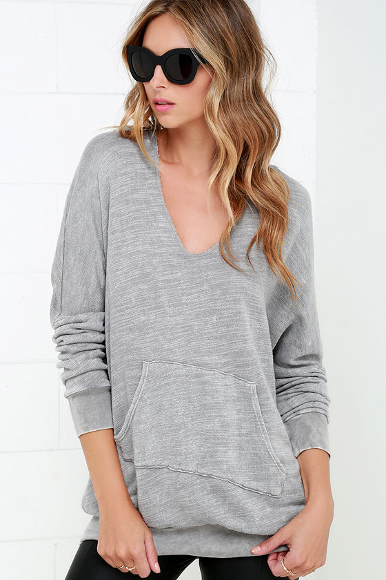 Cool Grey Hoodie - Hooded Sweater - Grey Sweater - $68.00 - Lulus