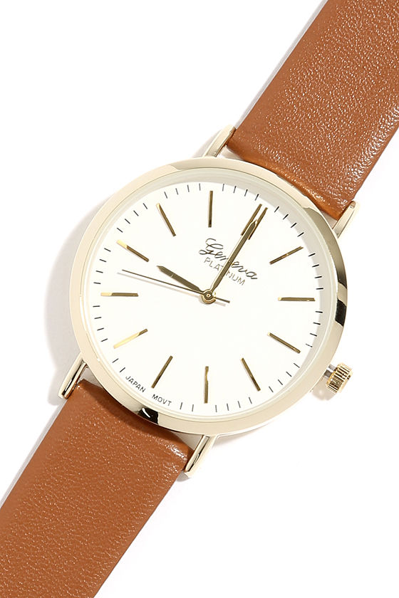 Pretty Gold Watch - Tan Watch - Vegan Leather Watch - $19.00 - Lulus