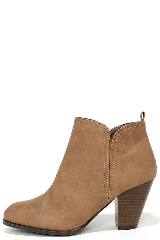 Cute Taupe Booties - High Heel Booties - Ankle Boots - $36.00 - Lulus