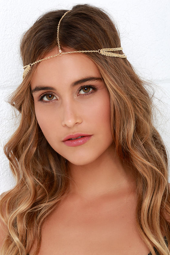Boho Headpiece - Gold Chain Headpiece - $12.00 - Lulus