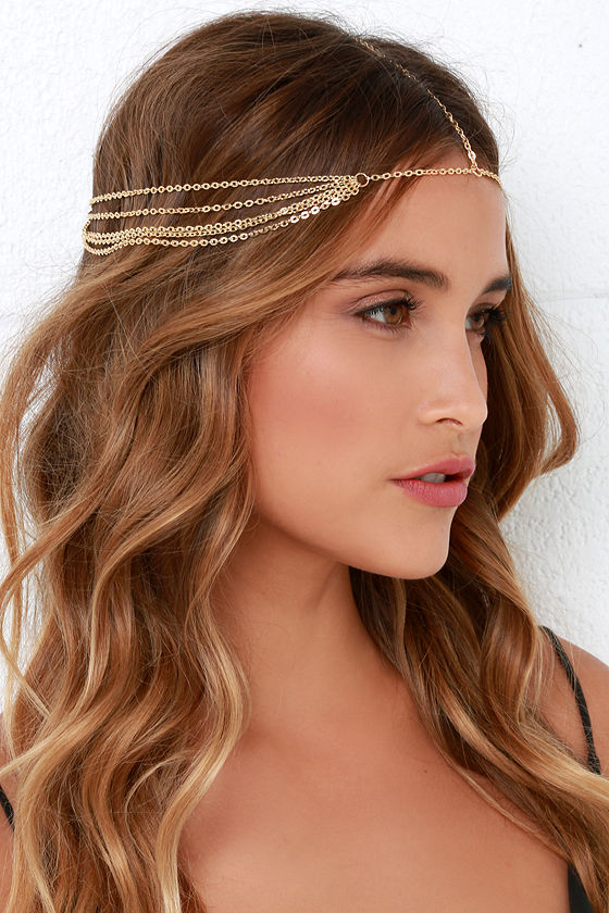 Boho Headpiece - Gold Chain Headpiece - $12.00 - Lulus