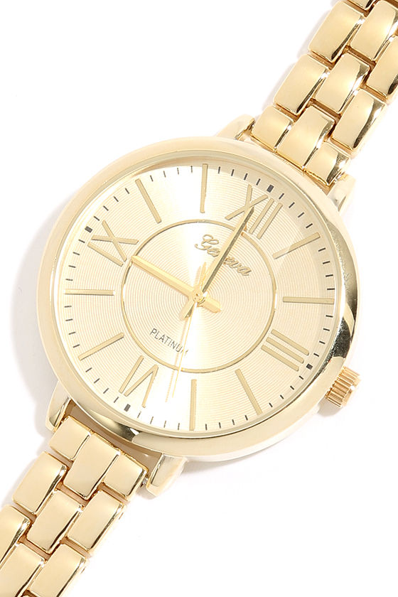 Chic Gold Watch - Round Face Watch - Women's Watch - $22.00 - Lulus