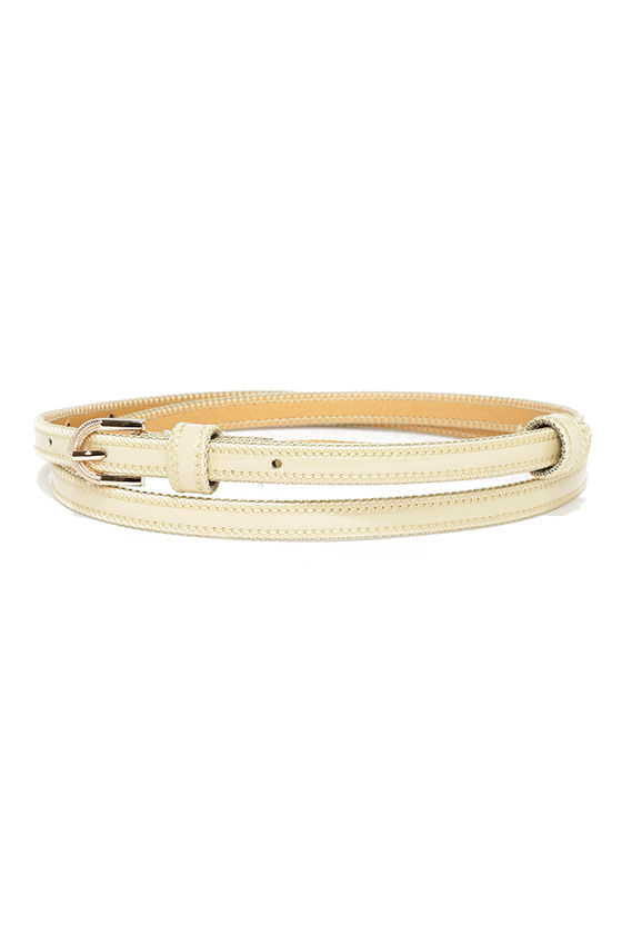 Cool Beige Belt - Vegan Leather Belt - $10.00 - Lulus