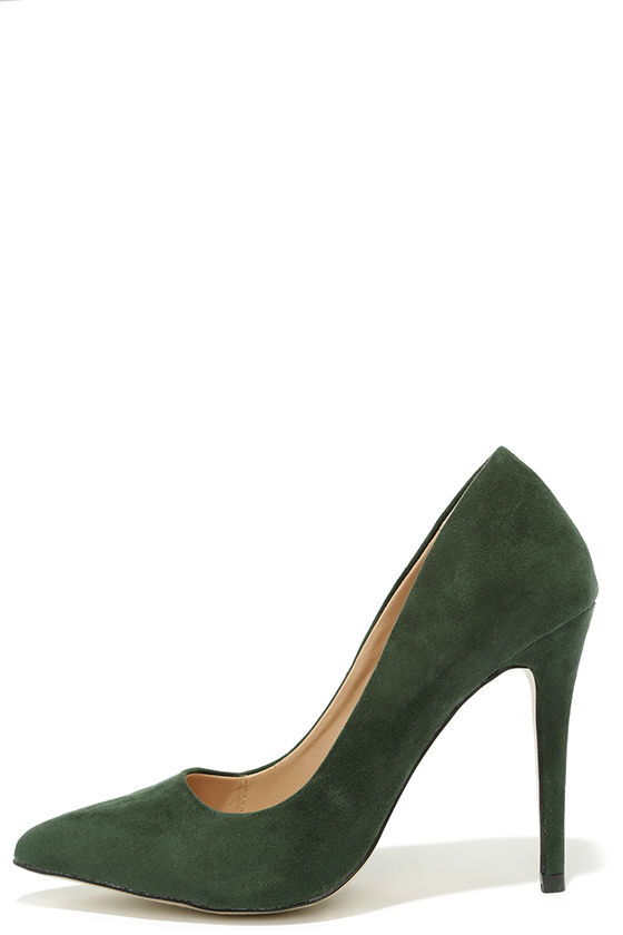 Cute Green Pumps - Pointed Pumps - Green Heels - $35.00 - Lulus