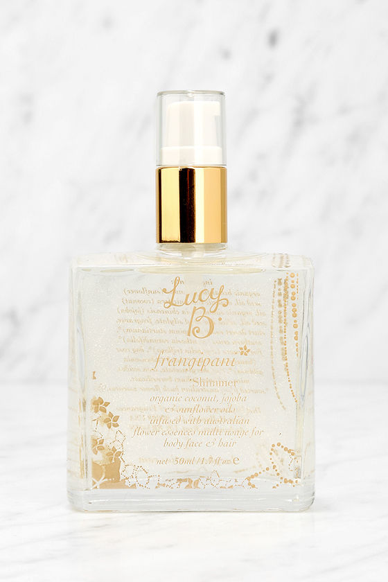 Lucy B Frangipani Gold Shimmer Oil - Body Oil - $30.00 - Lulus