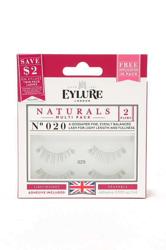 Eylure Natural 020 False Eyelashes Multi Pack - Fake Eyelashes - $8.00 ...