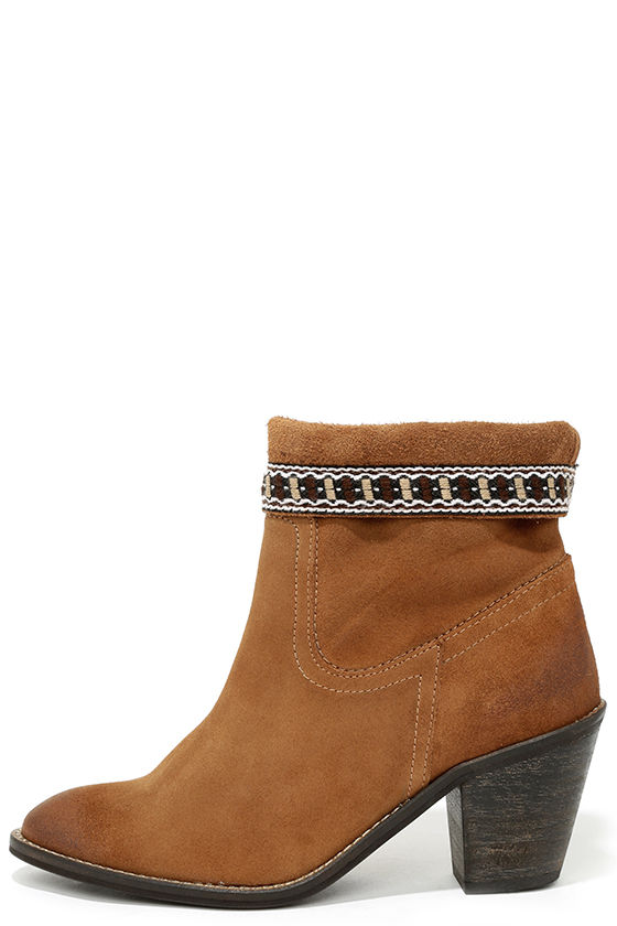 Cute Tan Booties - Suede Booties - Ankle Boots - $139.00 - Lulus