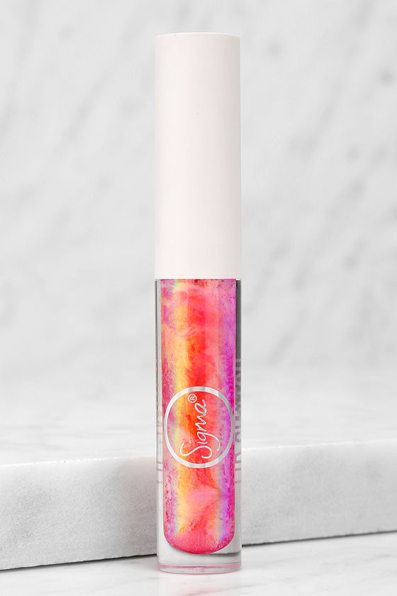 Sigma Lip Switch Pink Lotus - Pink Lip Gloss - Holographic Lip Gloss ...