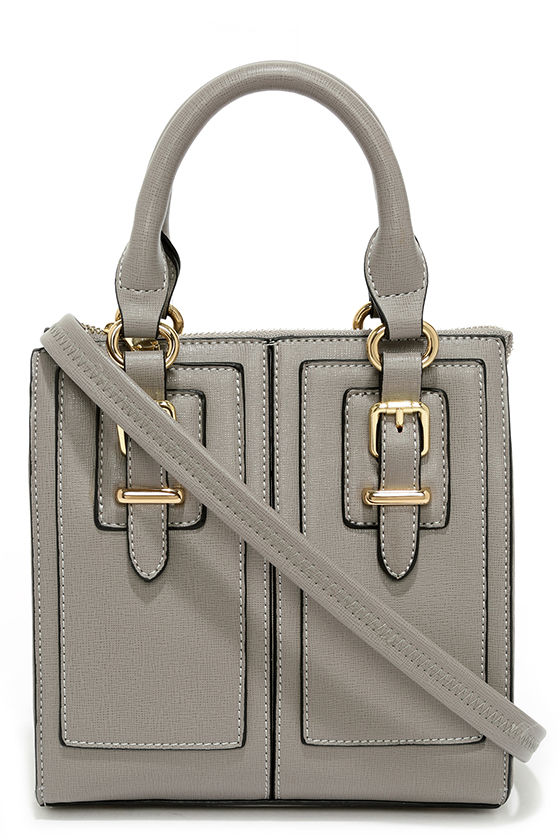 Chic Grey Purse - Vegan Leather Handbag - Mini Handbag - $40.00 - Lulus