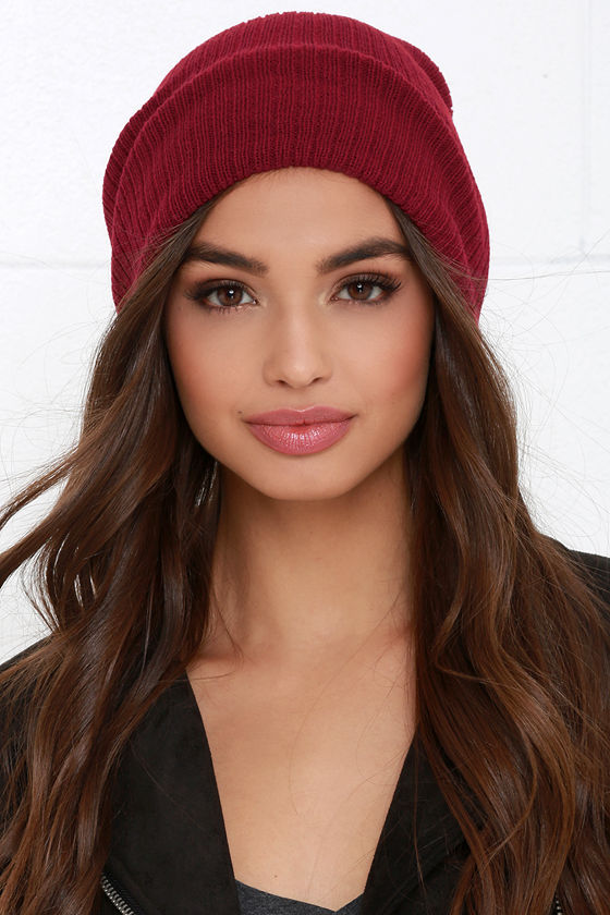 Wine Red Beanie - Knit Beanie - $11.00 - Lulus
