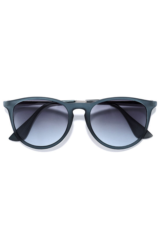 Cute Slate Blue Sunglasses - Matte Sunglasses - $19.00 - Lulus