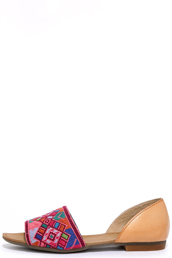 Flat Sandals - Embroidered Flats - Leather Flats - $81.00 - Lulus