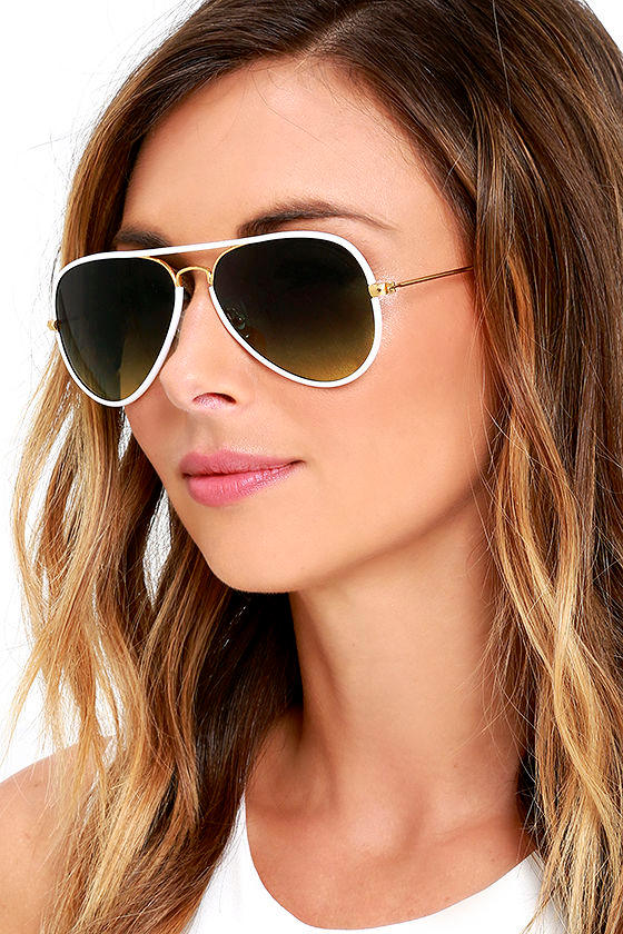 Cool Aviator Sunglasses - White Sunglasses - $15.00 - Lulus