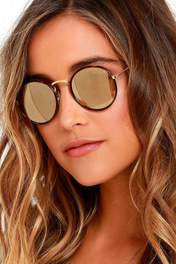 Cute Round Sunglasses - Tortoise Sunglasses - $15.00 - Lulus