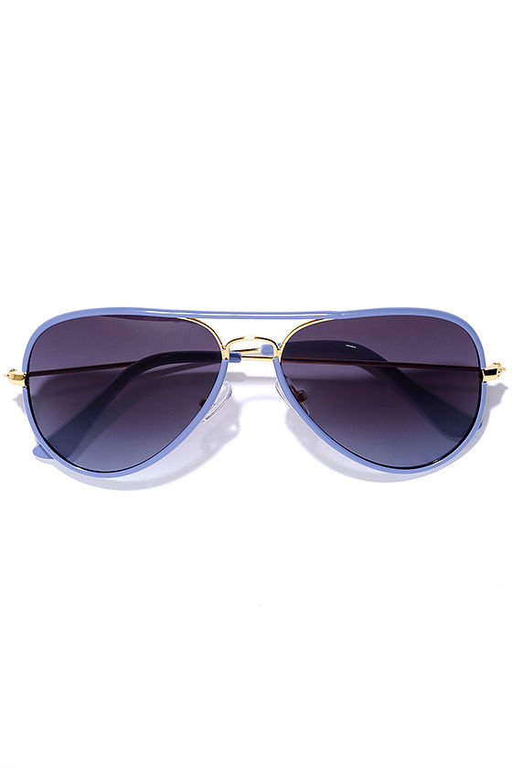 Cool Aviator Sunglasses - Blue Sunglasses - $15.00 - Lulus
