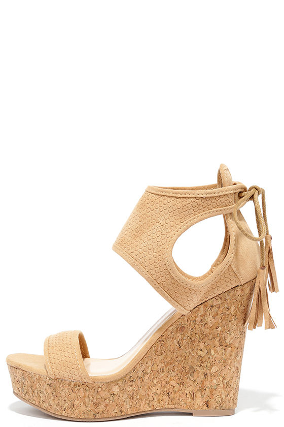 Cute Light Brown Wedges - Wedge Sandals - $30.00 - Lulus