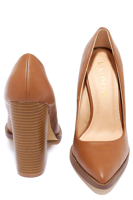 Chic Tan Heels - Tan Pumps - Pointed Pumps - $32.00 - Lulus