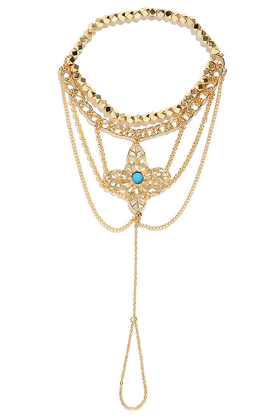 Boho Gold Foot Bracelet - Foot Chain - Anklet - $16.00 - Lulus