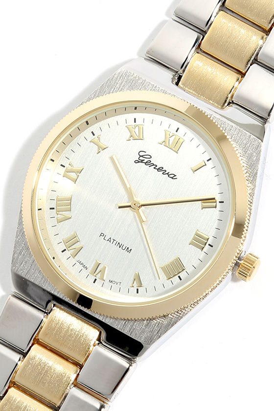 Chic Gold and Silver Watch - Round Face Watch - Link Watch - $24.00 - Lulus