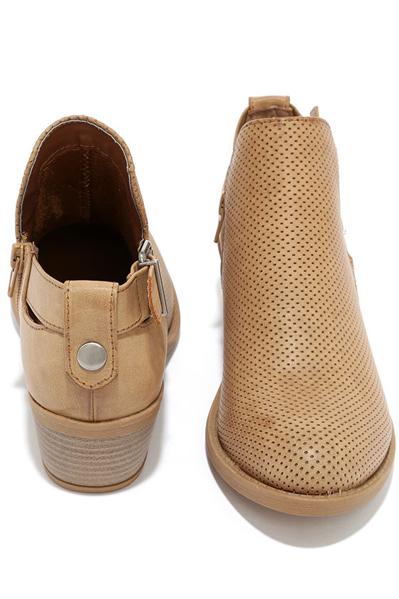 Cute Boots - Ankle Booties - Tan Boots - $29.00 - Lulus