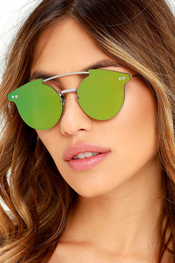Spitfire Trip Hop Sunglasses - Green Sunglasses - Mirrored Sunglasses ...