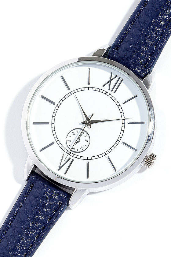 Chic Navy Blue Watch - Silver Watch - Women's Watch - $18.00 - Lulus