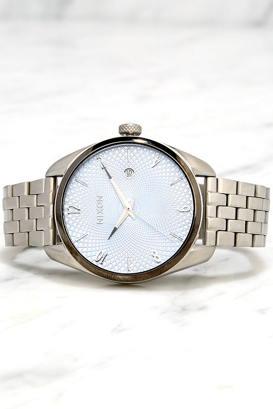 Nixon Bullet - Silver, Sky, and Gunmetal Watch - $250.00 - Lulus