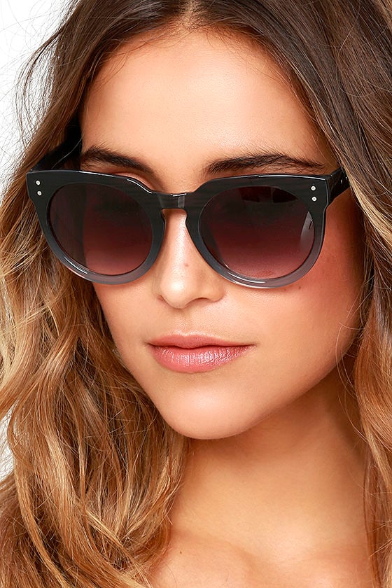 Cool Black Ombre Sunglasses Black Sunnies 15 00 Lulus
