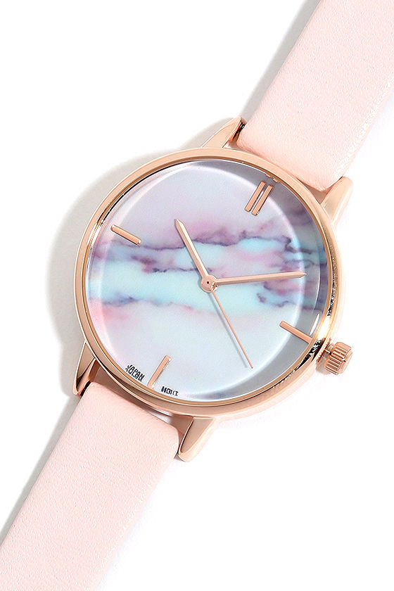 Chic Blush Pink Watch - Gold Watch - Vegan Leather Watch - $22.00 - Lulus