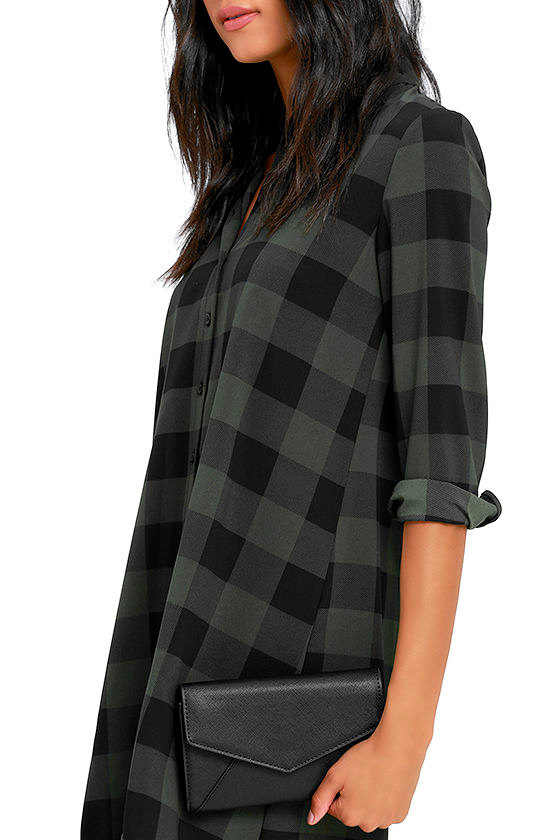 Chic Black Clutch - Envelope Clutch - Vegan Leather Clutch - $35.00 - Lulus