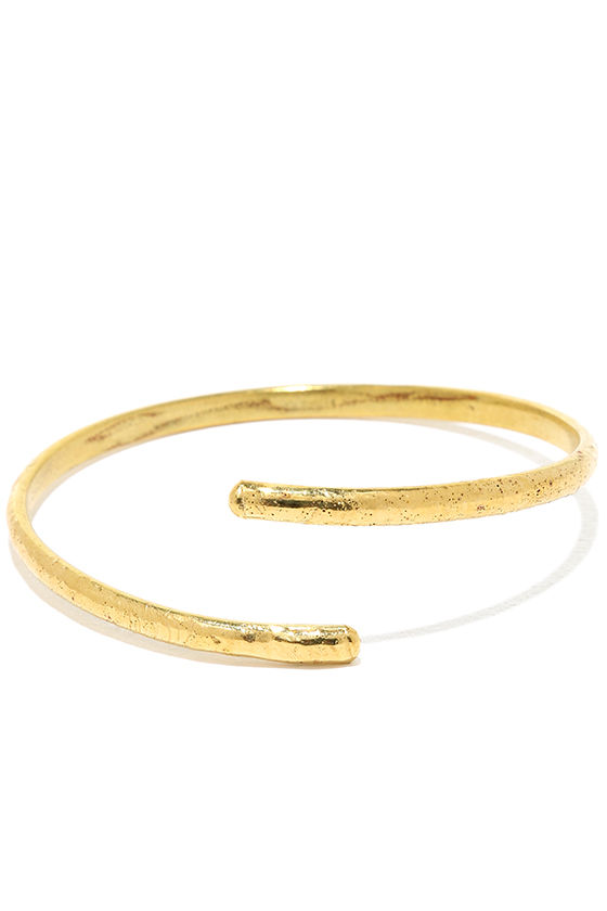 Natalie B Makin' Waves - Gold Arm Cuff - Armband - $34.00 - Lulus