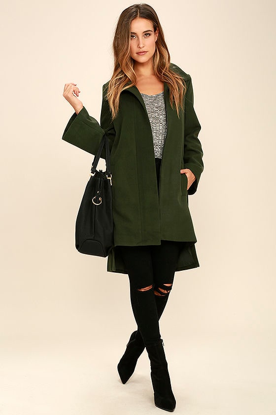 The Fifth Label The Elixir Coat - Olive Green Coat - Military Coat ...