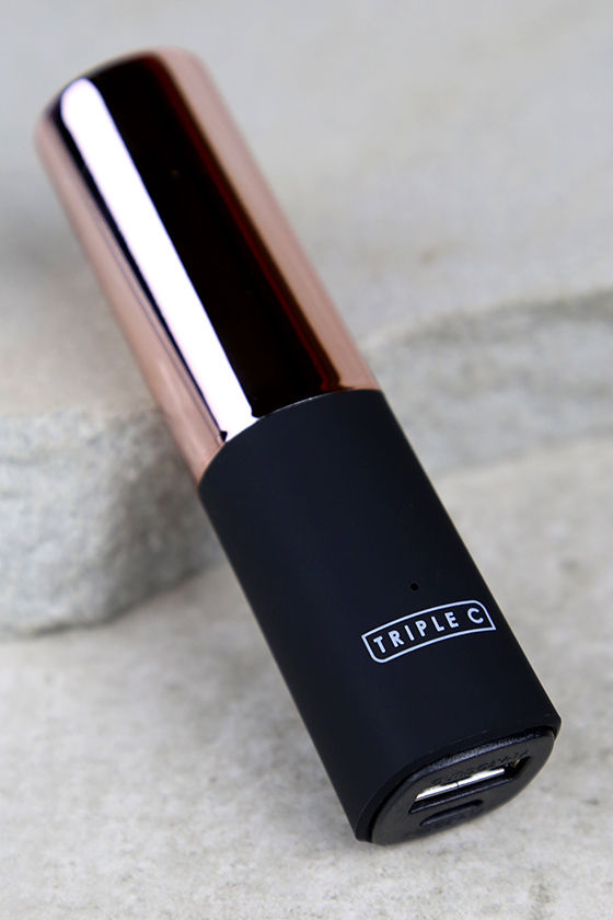 Triple C Power Gloss Universal Power Bank - Rose Gold External Battery ...