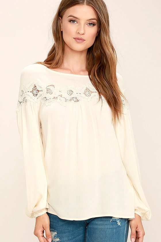 Black Swan Oriana Top - Lace Top - Long Sleeve Top - $67.00 - Lulus
