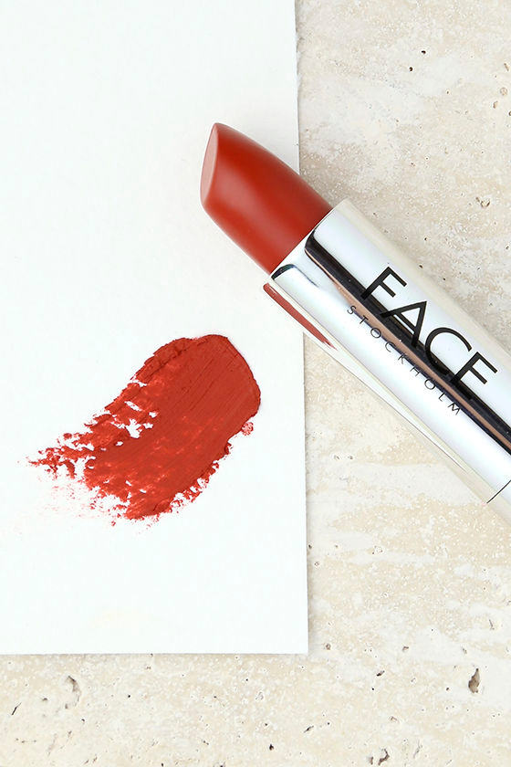 FACE Stockholm Brick Lipstick - Brick Red Lipstick - Matte Lipstick ...