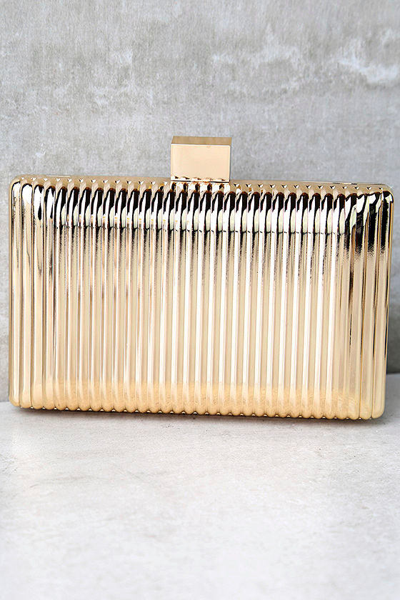 Cool Gold Clutch - Metal Clutch - Box Clutch - $31.00 - Lulus