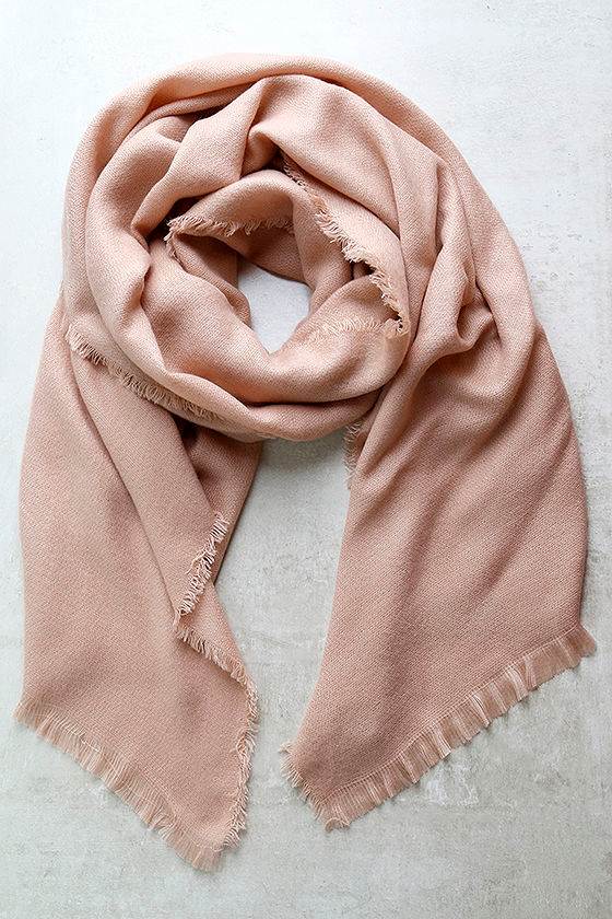 Cute Blush Scarf - Woven Scarf - Blanket Scarf - $19.00 - Lulus