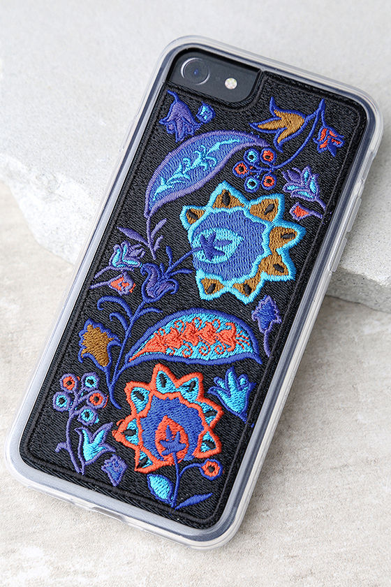 Zero Gravity Bohemia iPhone 7 Case - Blue Embroidered Phone Case - $34. ...