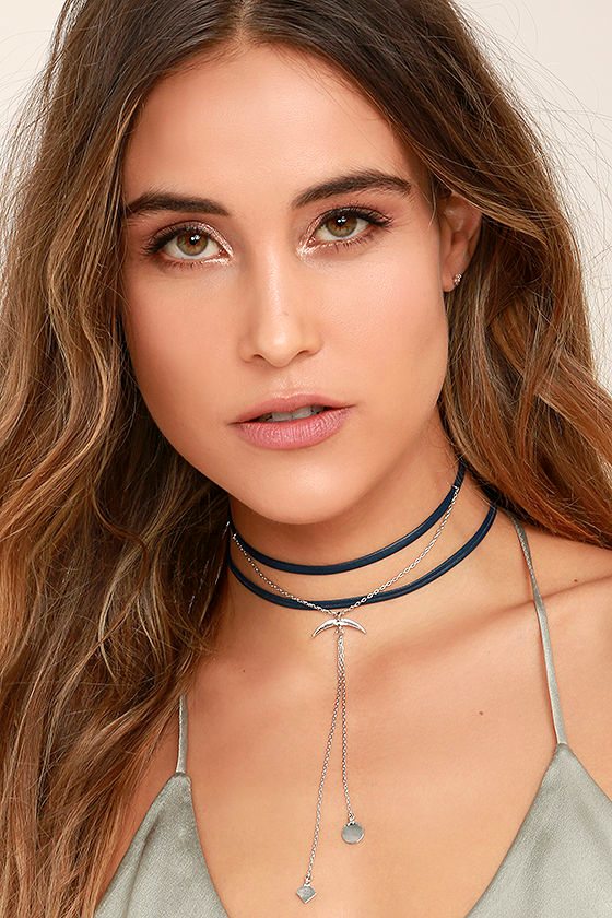 Cute silver choker necklaces store