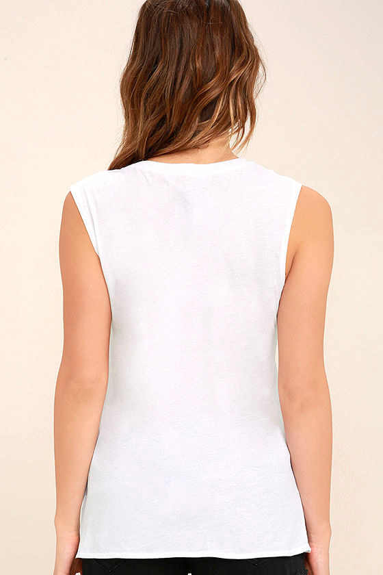 Chaser Spirit Animal - White Muscle Tee - Sleeveless Top - Graphic Top ...