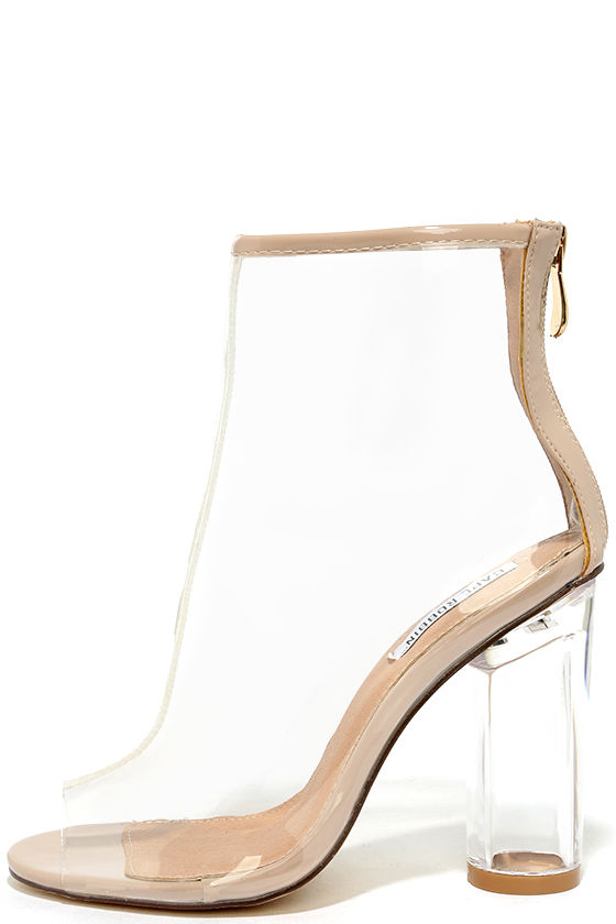 Sexy Transparent Lucite Booties - Clear Lucite Booties - Lulus