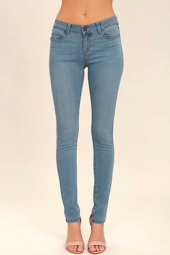 Cool Light Wash Jeans - Skinny Jeans - Low-Rise Jeans - $39.00 - Lulus