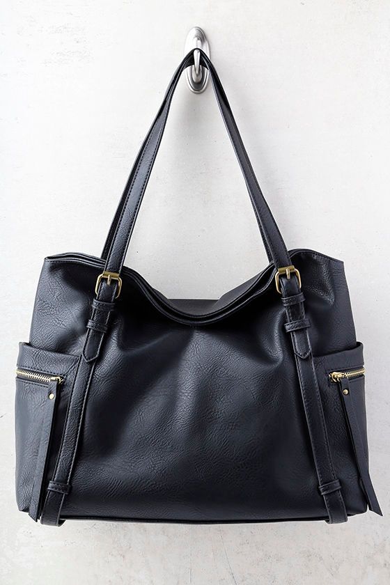 Chic Black Handbag - Vegan Leather Handbag - Shoulder Bag - $47.00 - Lulus