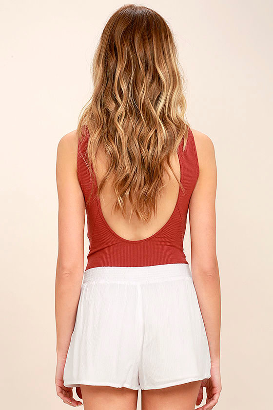 Boho White Shorts - Embroidered Shorts - Gauzy White Shorts - $36.00