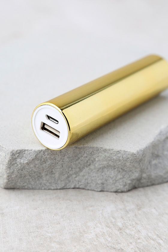 Skinnydip London Gold Portable Charger - External Battery - Battery ...