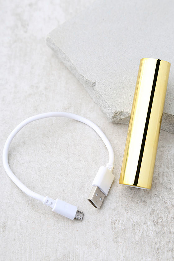 Skinnydip London Gold Portable Charger - External Battery - Battery ...