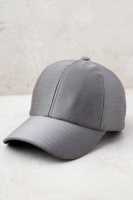 Chic Grey Cap - Baseball Cap - Modern Baseball Cap - $14.00 - Lulus