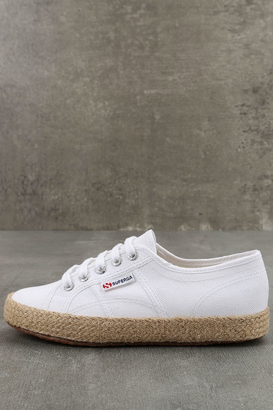 Superga 2750 COTROPEU - White Espadrille Sneakers - White Sneakers ...